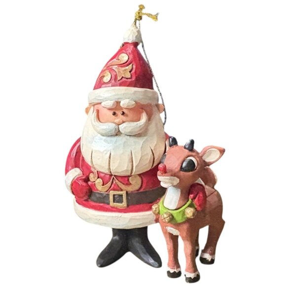 Jim Shore | Holiday | Rudolph The Rednosed Reindeer Santa Hugging ...
